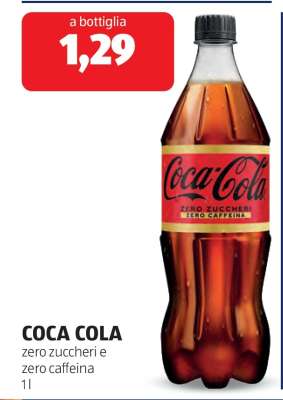 COCA COLA ZERO in offerta • A partire da 0,75